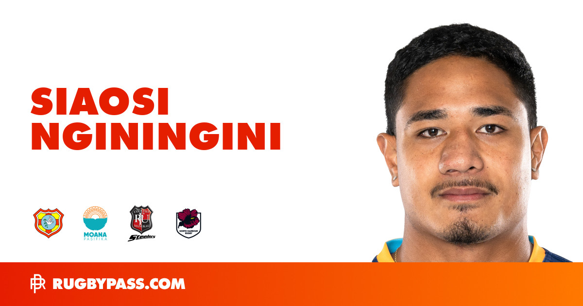 Siaosi Nginingini Rugby Bio | News, Stats, Age, Height & Team | RugbyPass
