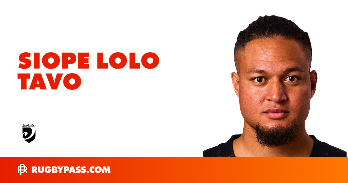 Siope Lolo Tavo Rugby Bio | News, Stats, Age, Height & Team | RugbyPass
