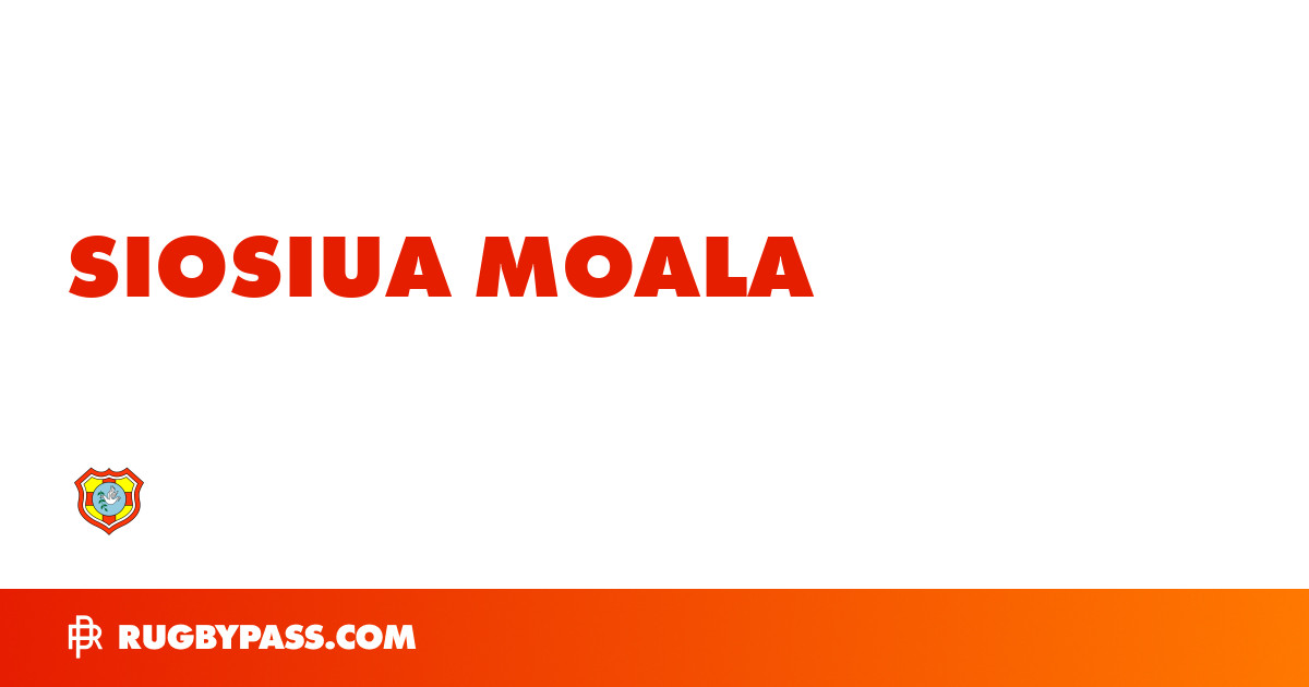 Siosiua Moala Rugby Bio | News, Stats, Age, Height & Team | RugbyPass