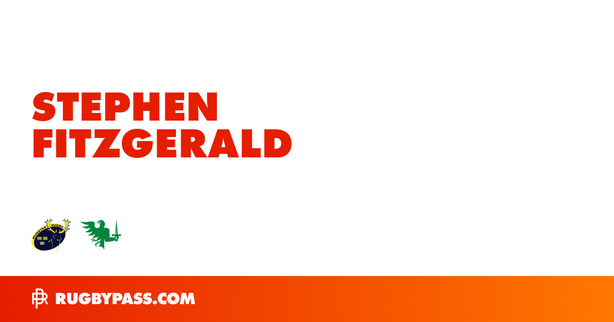 Stephen Fitzgerald Rugby Bio | News, Stats, Age, Height & Team | RugbyPass