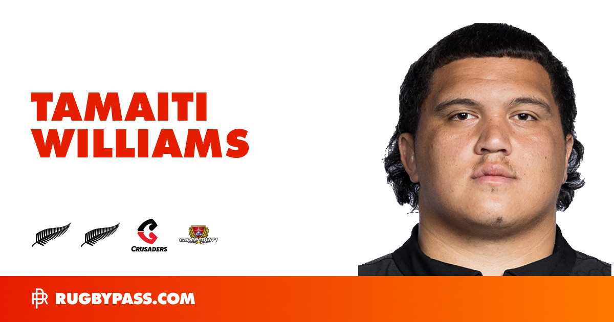Tamaiti Williams Rugby Bio | News, Stats, Age, Height & Team | RugbyPass