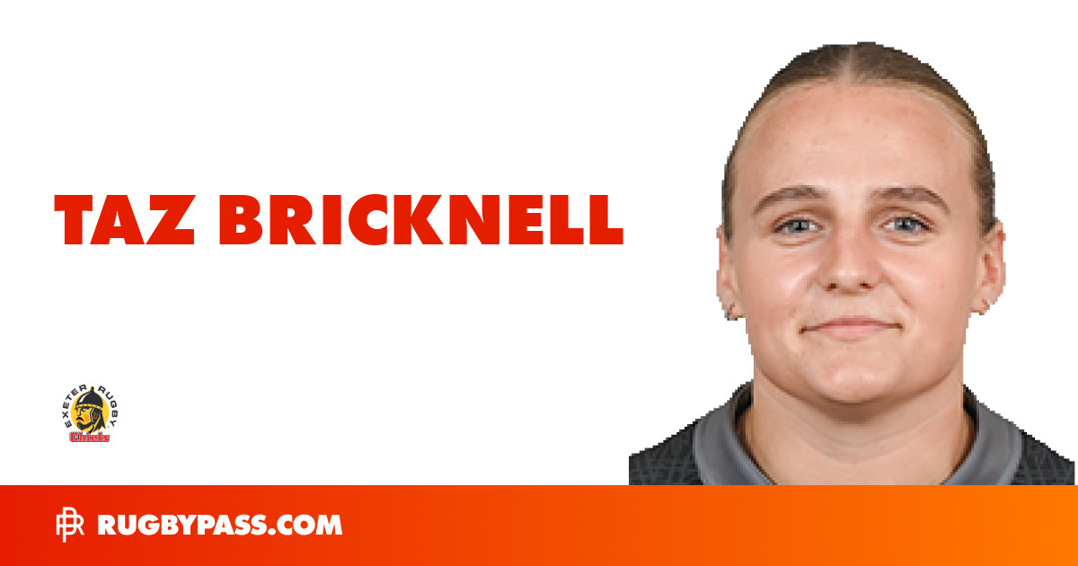 Taz Bricknell Rugby Bio | News, Stats, Age, Height & Team | RugbyPass