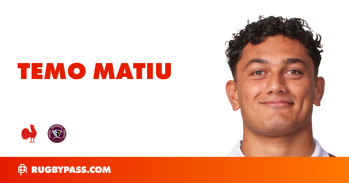 Temo Matiu Rugby Bio | News, Stats, Age, Height & Team | RugbyPass