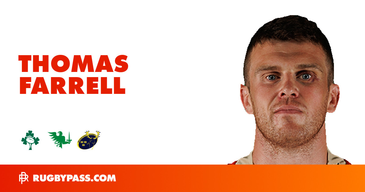 Thomas Farrell Rugby Bio | News, Stats, Age, Height & Team | RugbyPass