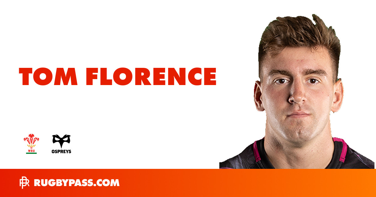 Tom Florence Rugby Bio | News, Stats, Age, Height & Team | RugbyPass