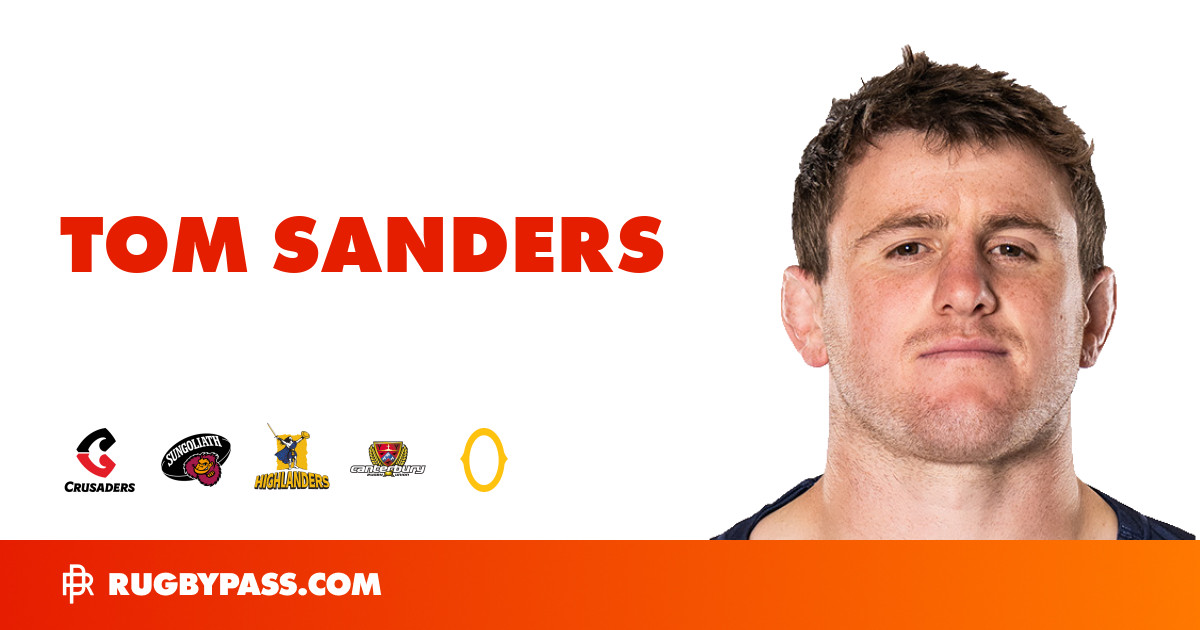 Tom Sanders Rugby Bio | News, Stats, Age, Height & Team | RugbyPass
