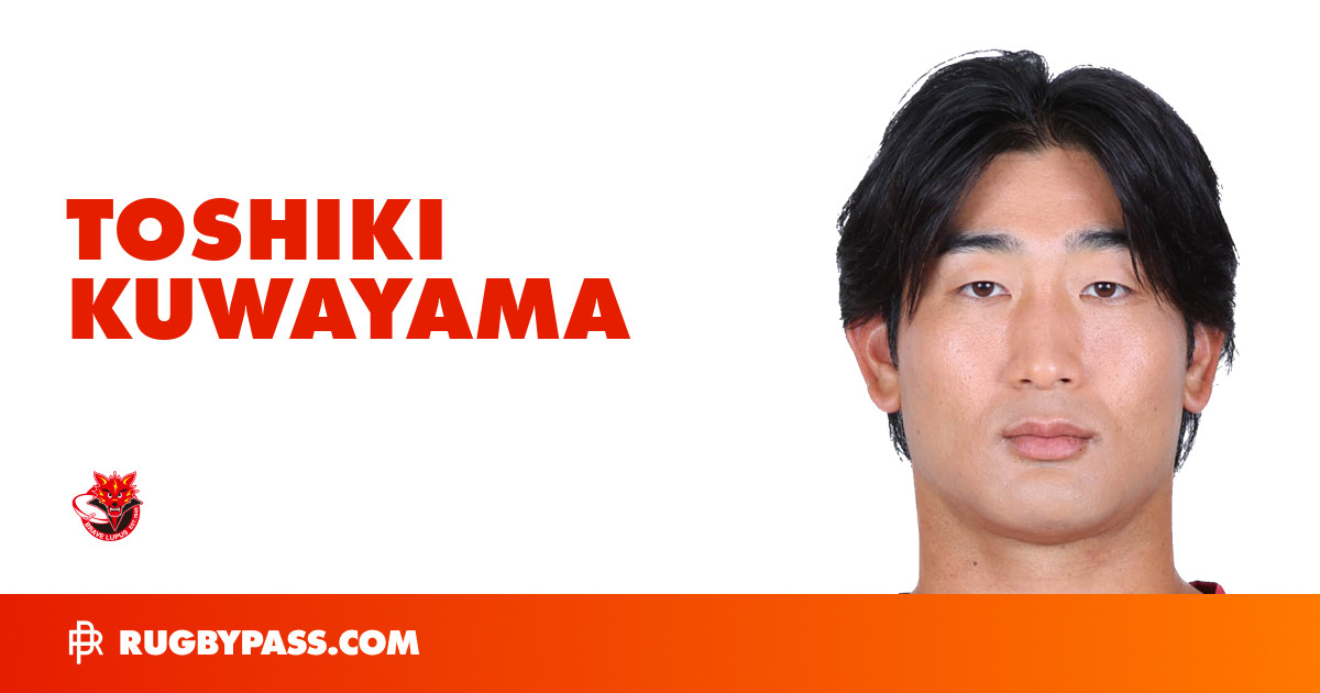 Toshiki Kuwayama Rugby Bio | News, Stats, Age, Height & Team | RugbyPass