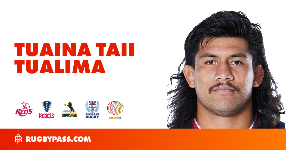Tuaina Taii Tualima Rugby Bio | News, Stats, Age, Height & Team | RugbyPass