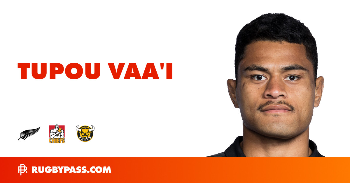 Tupou Vaa'i Rugby Bio | News, Stats, Age, Height & Team | RugbyPass