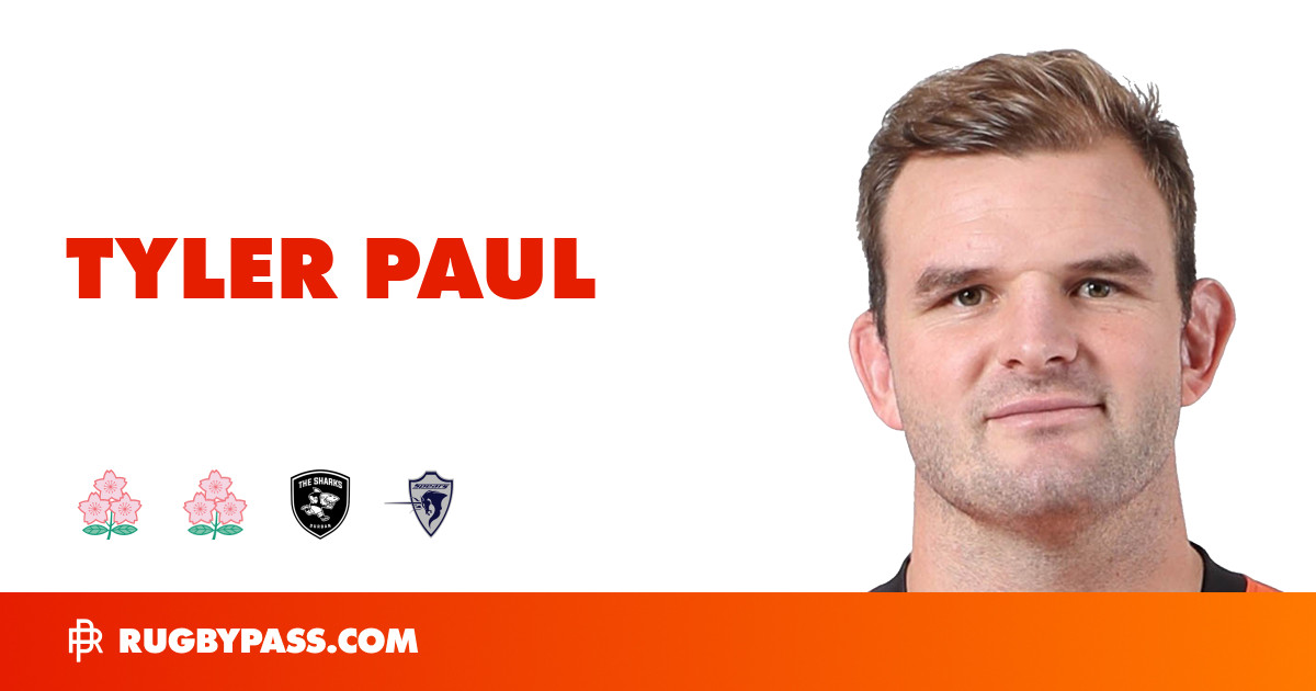 Tyler Paul Rugby Bio | News, Stats, Age, Height & Team | RugbyPass