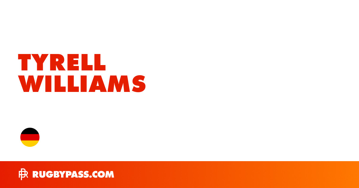 Tyrell Williams Rugby Bio | News, Stats, Age, Height & Team | RugbyPass