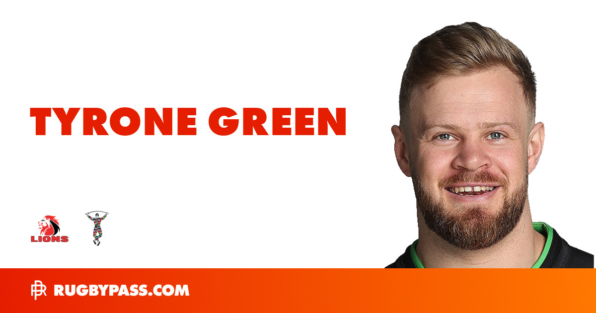 Tyrone Green Rugby Bio | News, Stats, Age, Height & Team | RugbyPass