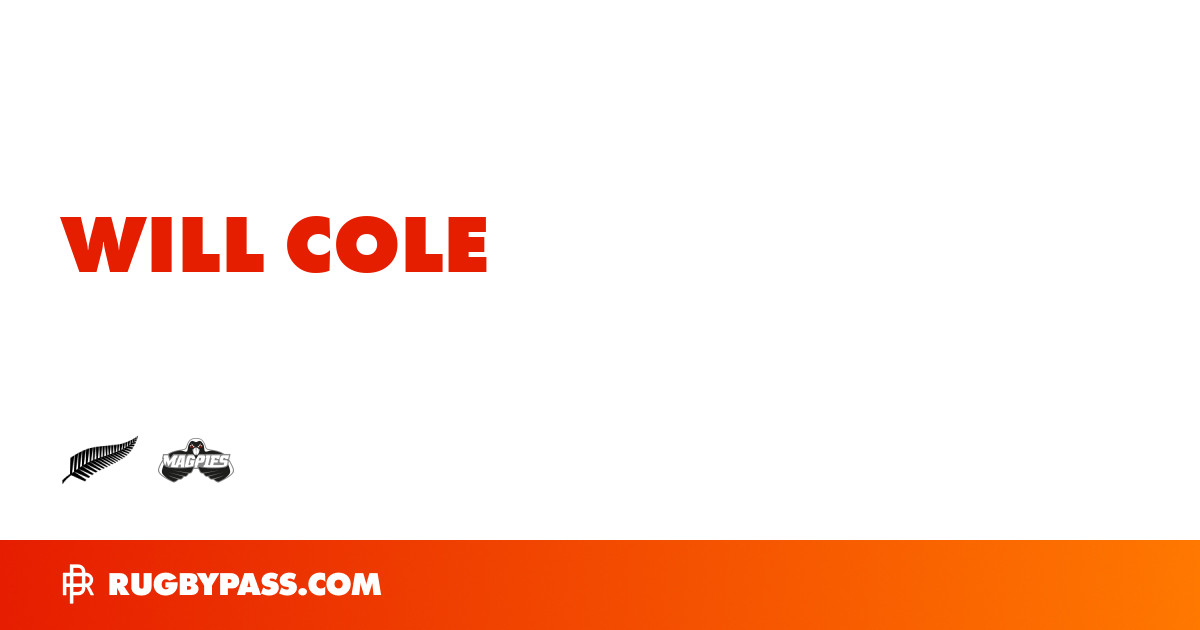 Will Cole Rugby Bio | News, Stats, Age, Height & Team | RugbyPass
