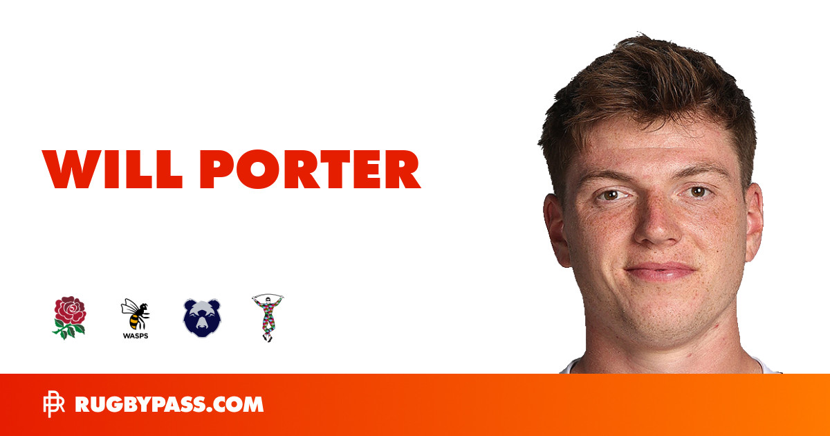 Will Porter Rugby Bio | News, Stats, Age, Height & Team | RugbyPass