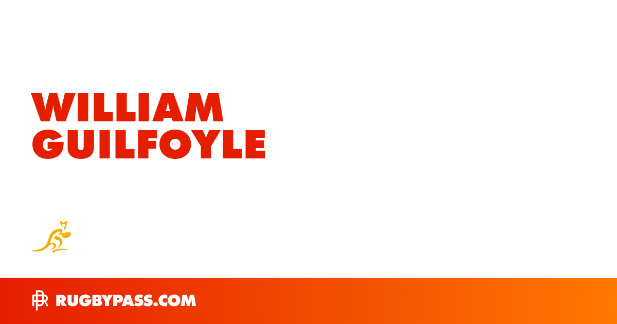 William Guilfoyle Rugby Bio | News, Stats, Age, Height & Team | RugbyPass
