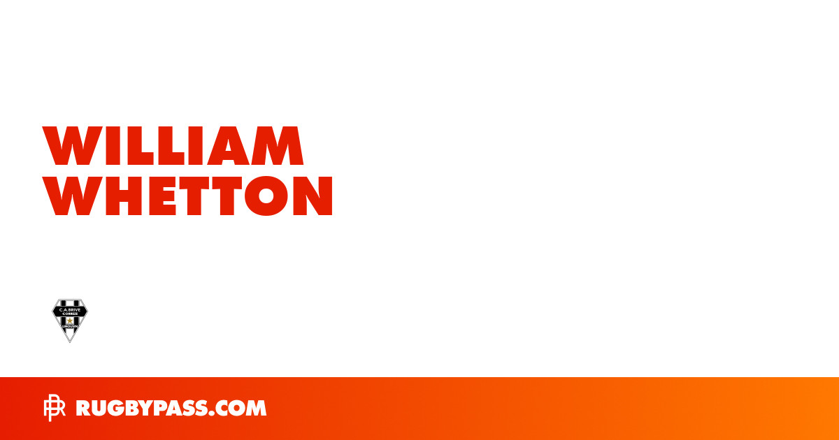 William Whetton Rugby Bio | News, Stats, Age, Height & Team | RugbyPass