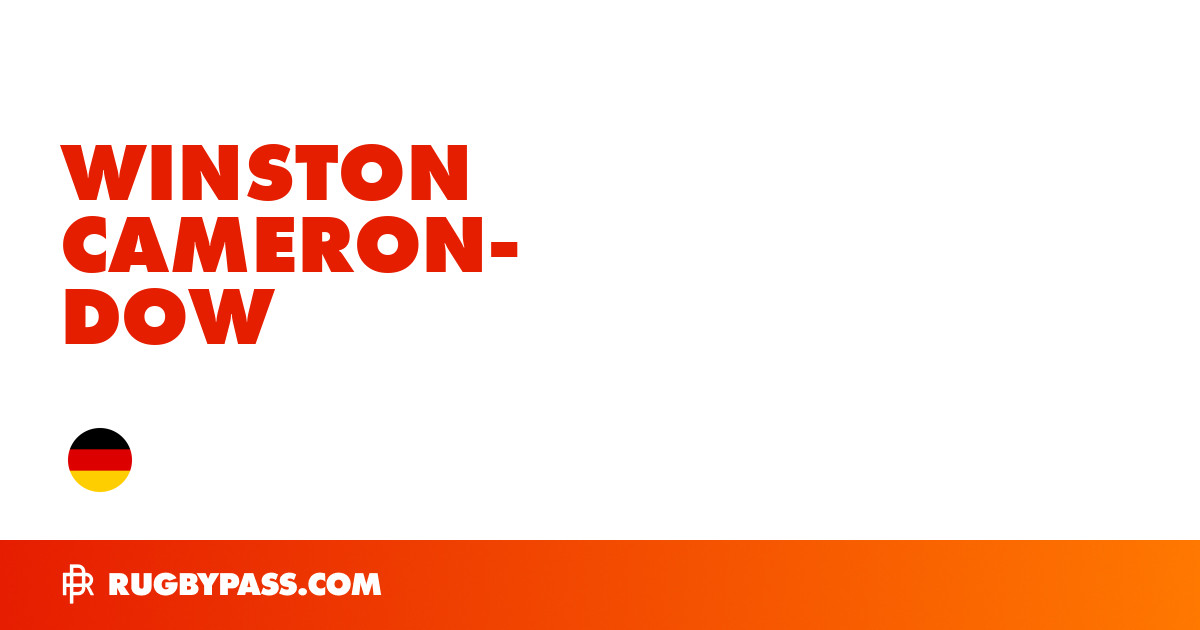 Winston Cameron-Dow Rugby Bio | News, Stats, Age, Height & Team | RugbyPass