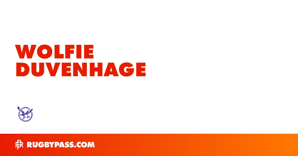 Wolfie Duvenhage Rugby Bio | News, Stats, Age, Height & Team | RugbyPass