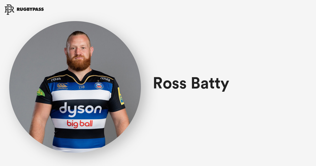 Ross Batty Rugby | Ross Batty News, Stats & Team | RugbyPass