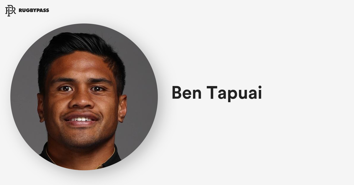 Ben Tapuai Rugby | Ben Tapuai News, Stats & Team | RugbyPass