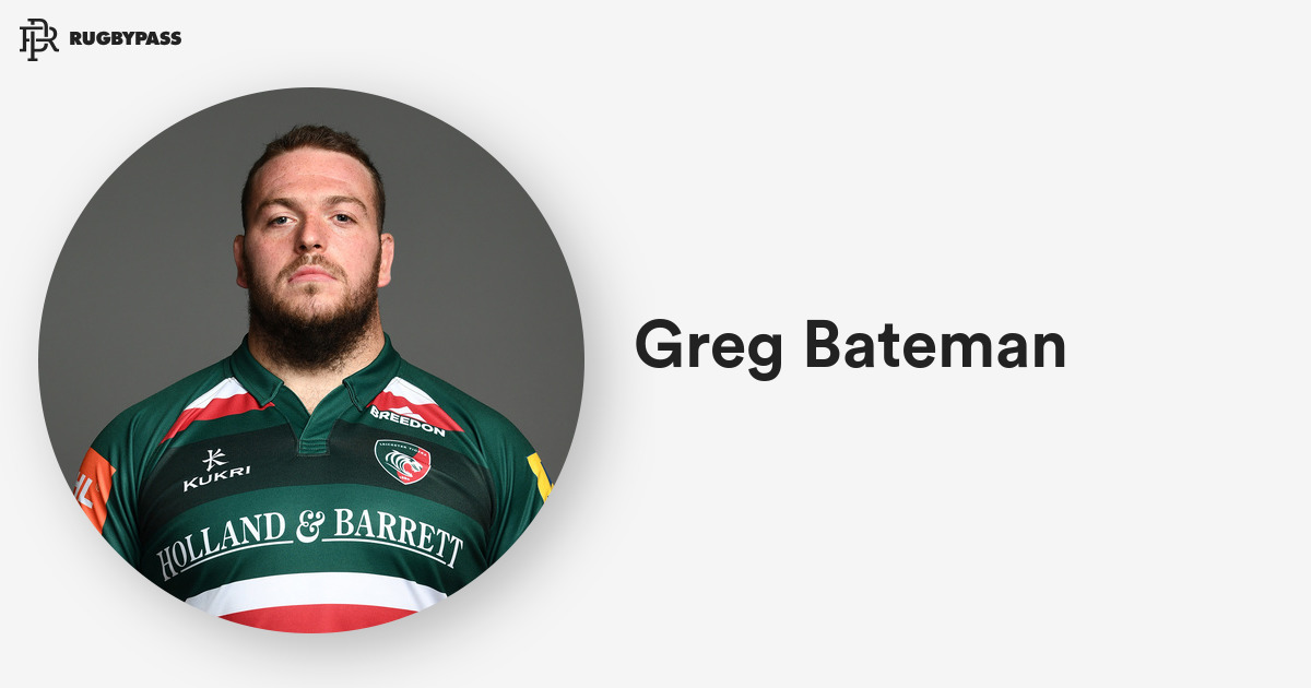 Greg Bateman Rugby | Greg Bateman News, Stats & Team | RugbyPass
