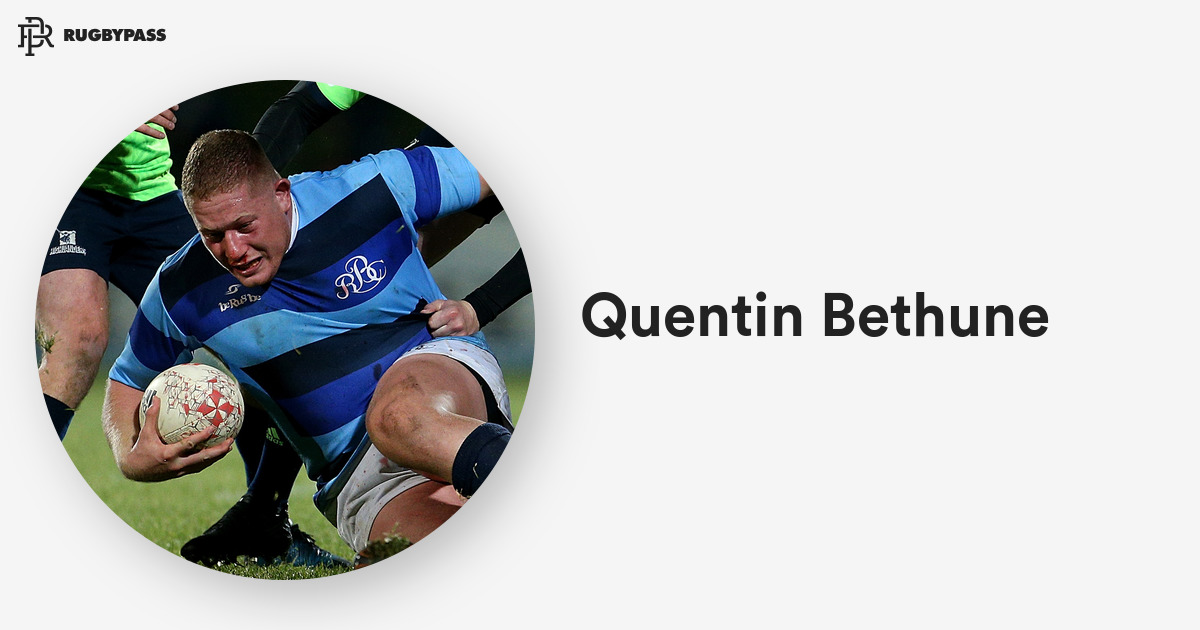 Quentin Bethune Rugby | Quentin Bethune News, Stats & Team | RugbyPass