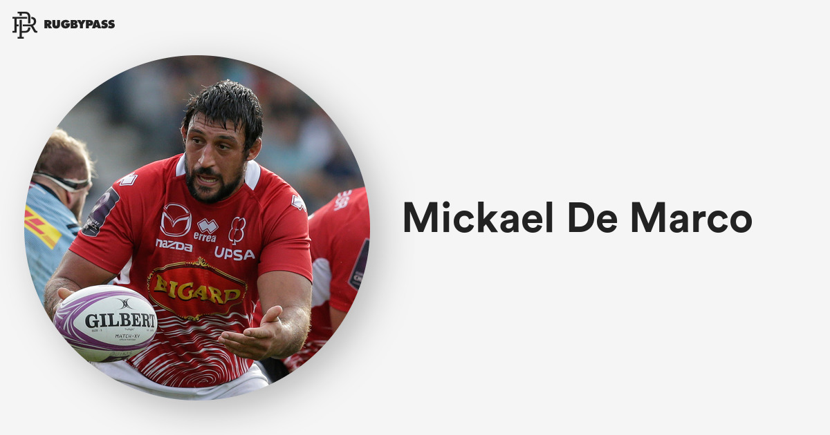 Mickael De Marco Rugby | Mickael De Marco News, Stats & Team | RugbyPass