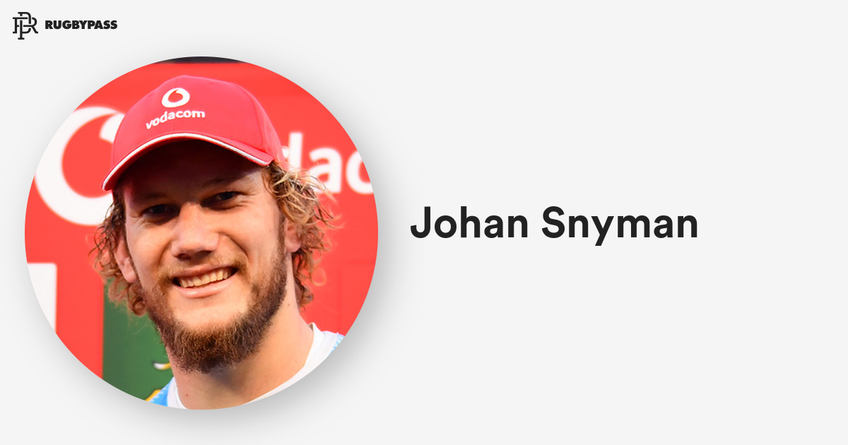 Johan Snyman Rugby | Johan Snyman News, Stats & Team | RugbyPass