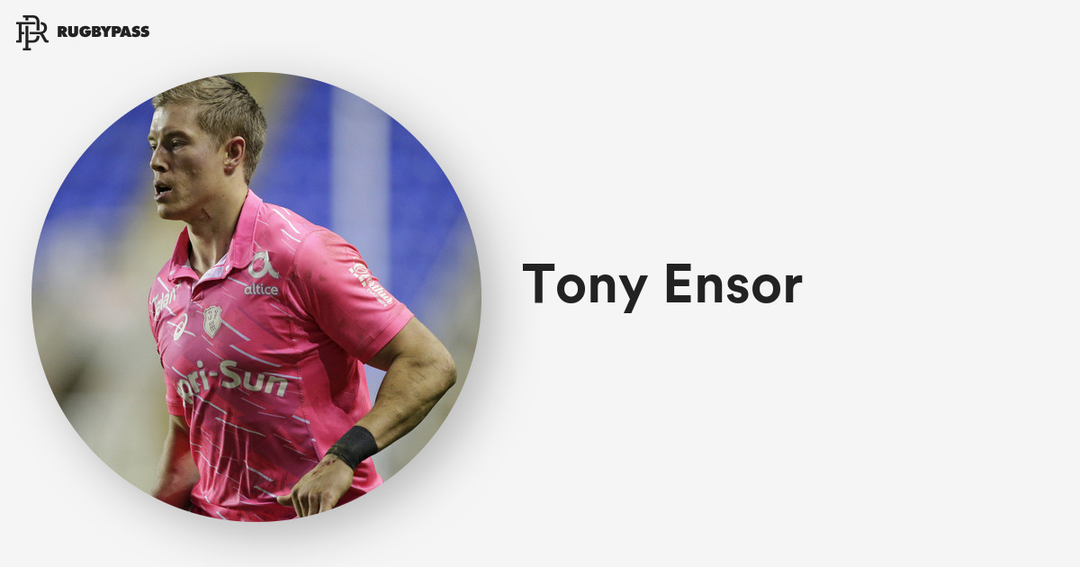 Tony Ensor Rugby | Tony Ensor News, Stats & Team | RugbyPass
