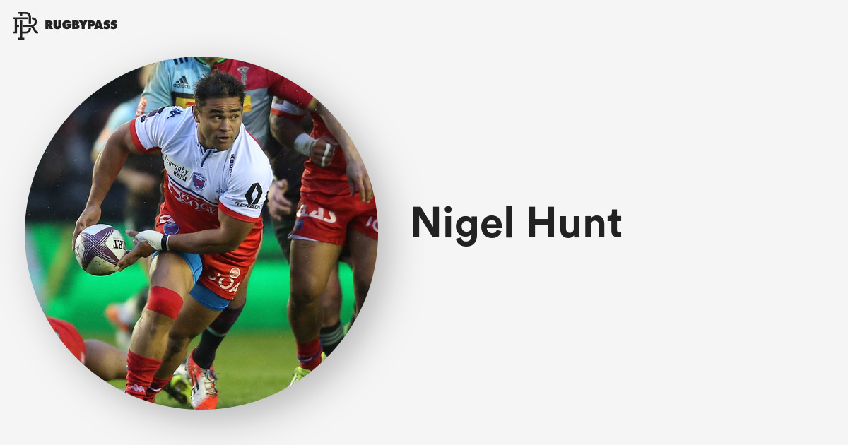 Nigel Hunt Rugby | Nigel Hunt News, Stats & Team | RugbyPass
