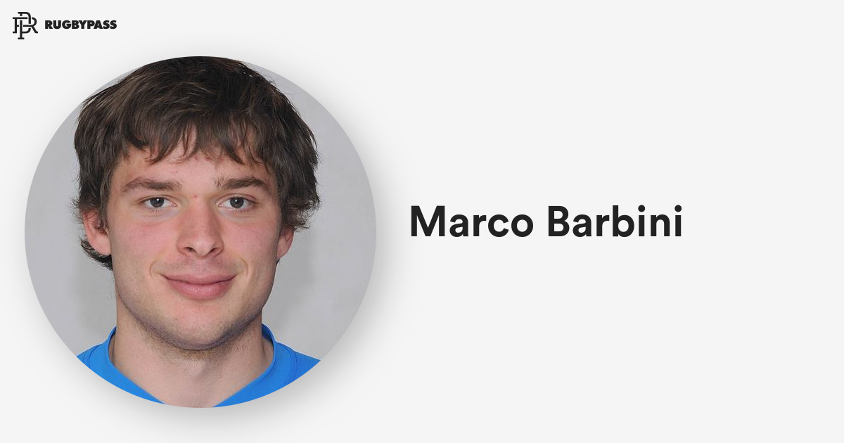 Marco Barbini Rugby | Marco Barbini News, Stats & Team | RugbyPass