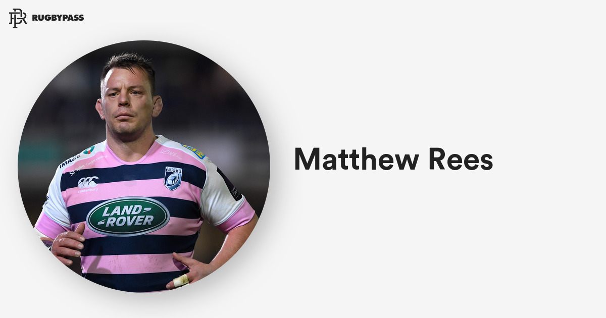 Matthew Rees Rugby | Matthew Rees News, Stats & Team | RugbyPass