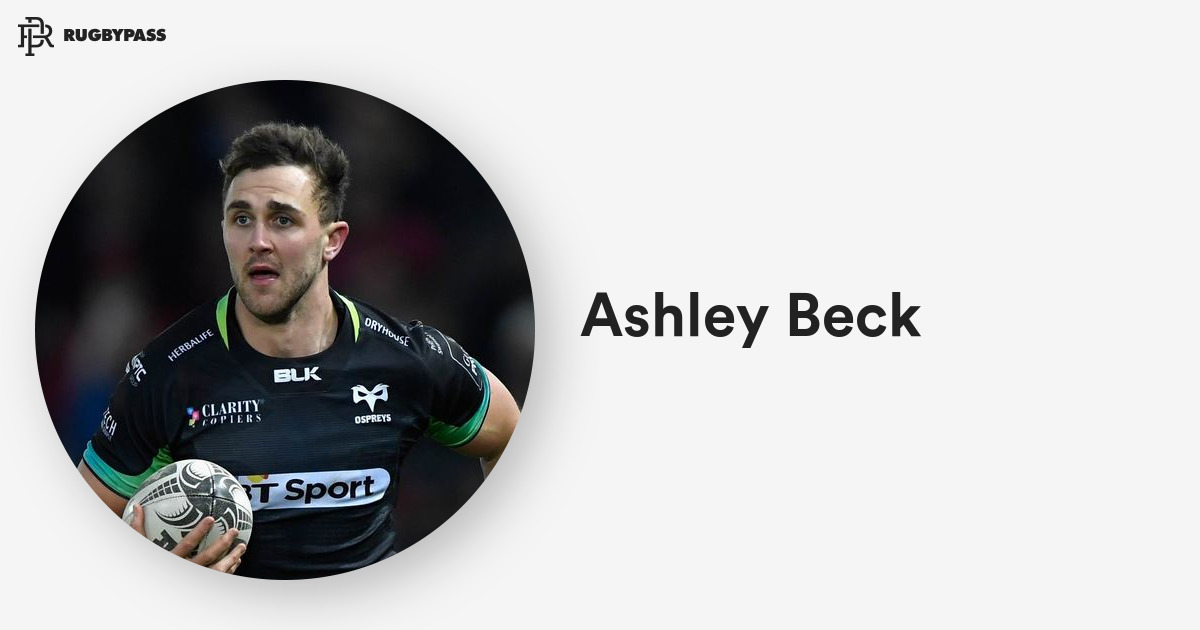 Ashley Beck Rugby | Ashley Beck News, Stats & Team | RugbyPass