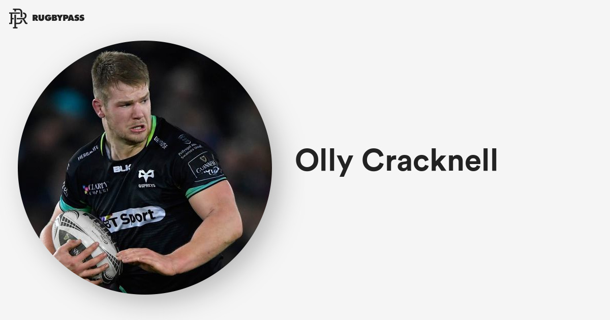 Olly Cracknell Rugby | Olly Cracknell News, Stats & Team | RugbyPass