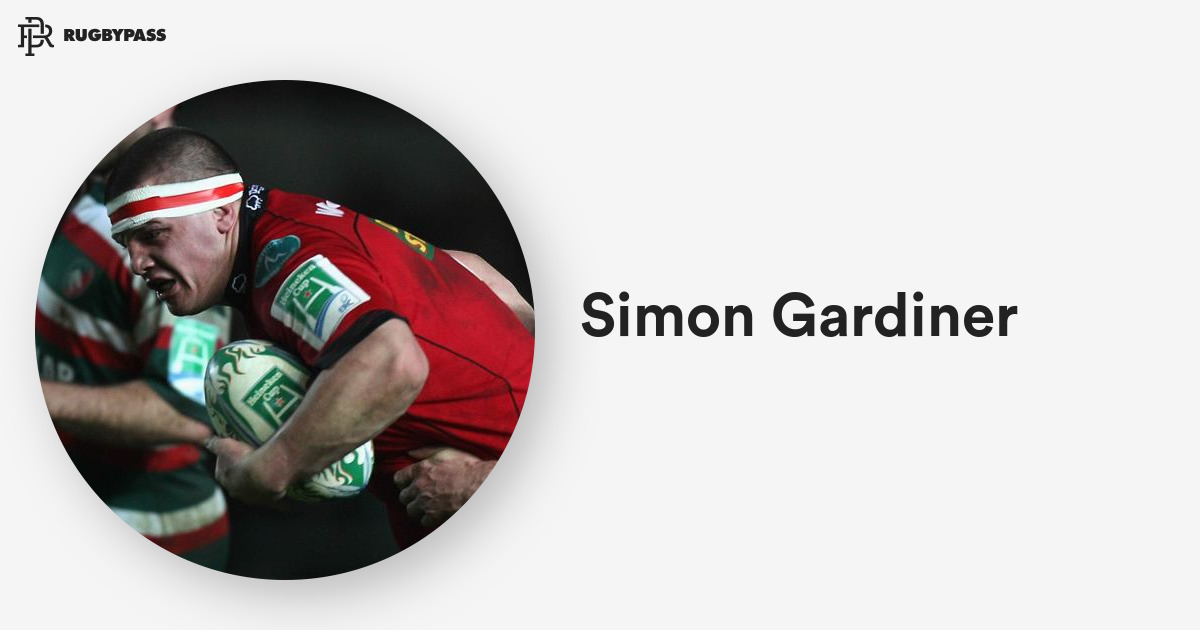 Simon Gardiner Rugby | Simon Gardiner News, Stats & Team | RugbyPass