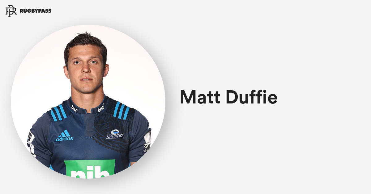Matt Duffie Rugby | Matt Duffie News, Stats & Team | RugbyPass