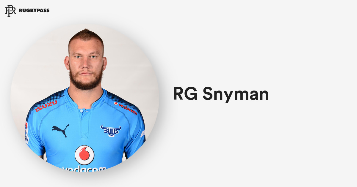 RG Snyman Rugby | RG Snyman News, Stats & Team | RugbyPass