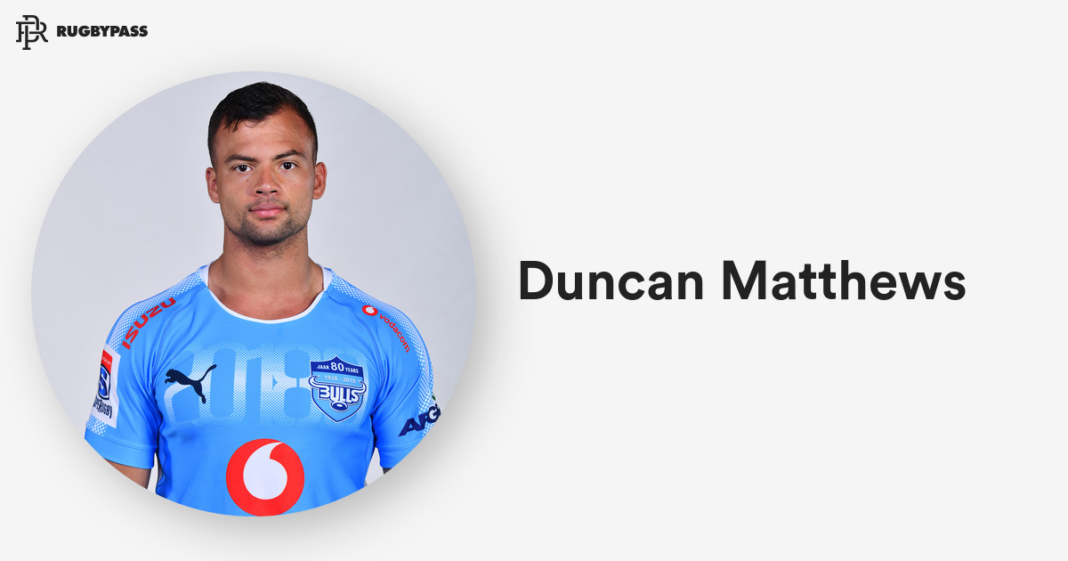 Duncan Matthews Rugby | Duncan Matthews News, Stats & Team | RugbyPass