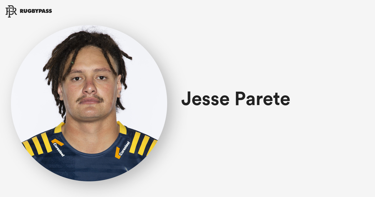 Jesse Parete Rugby | Jesse Parete News, Stats & Team | RugbyPass