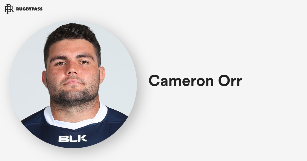Cameron Orr Rugby | Cameron Orr News, Stats & Team | RugbyPass