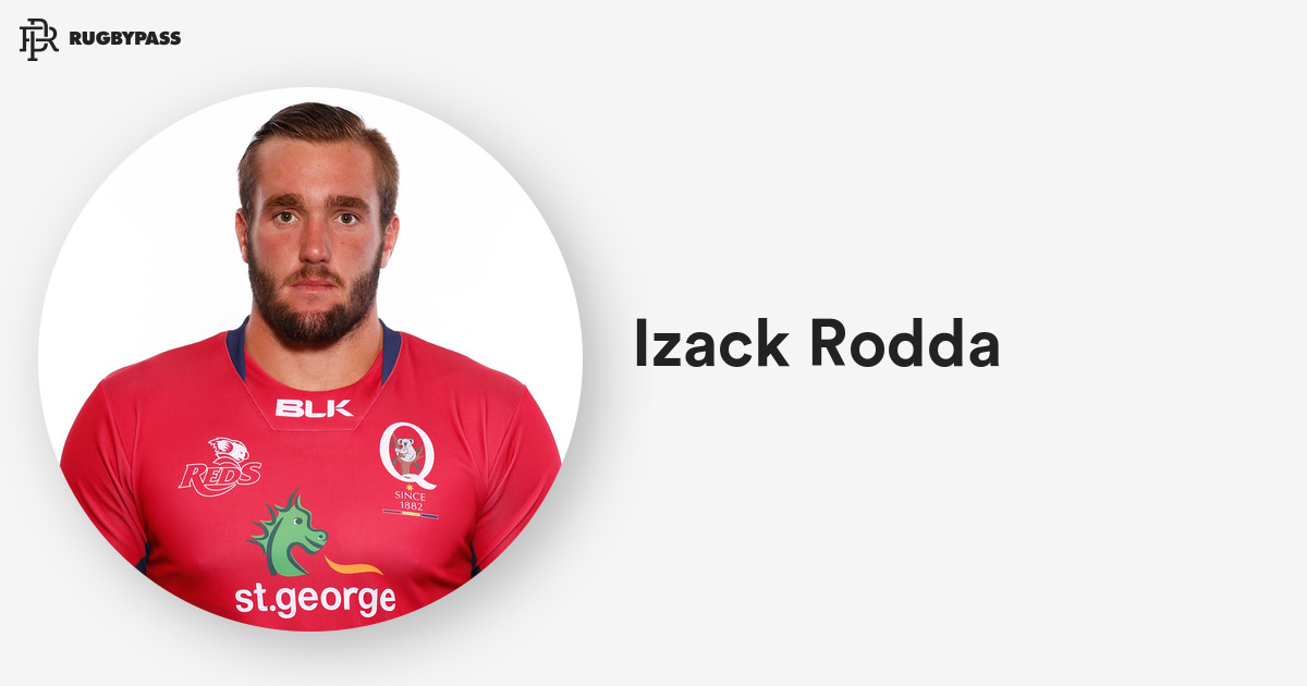 Izack Rodda Rugby | Izack Rodda News, Stats & Team | RugbyPass