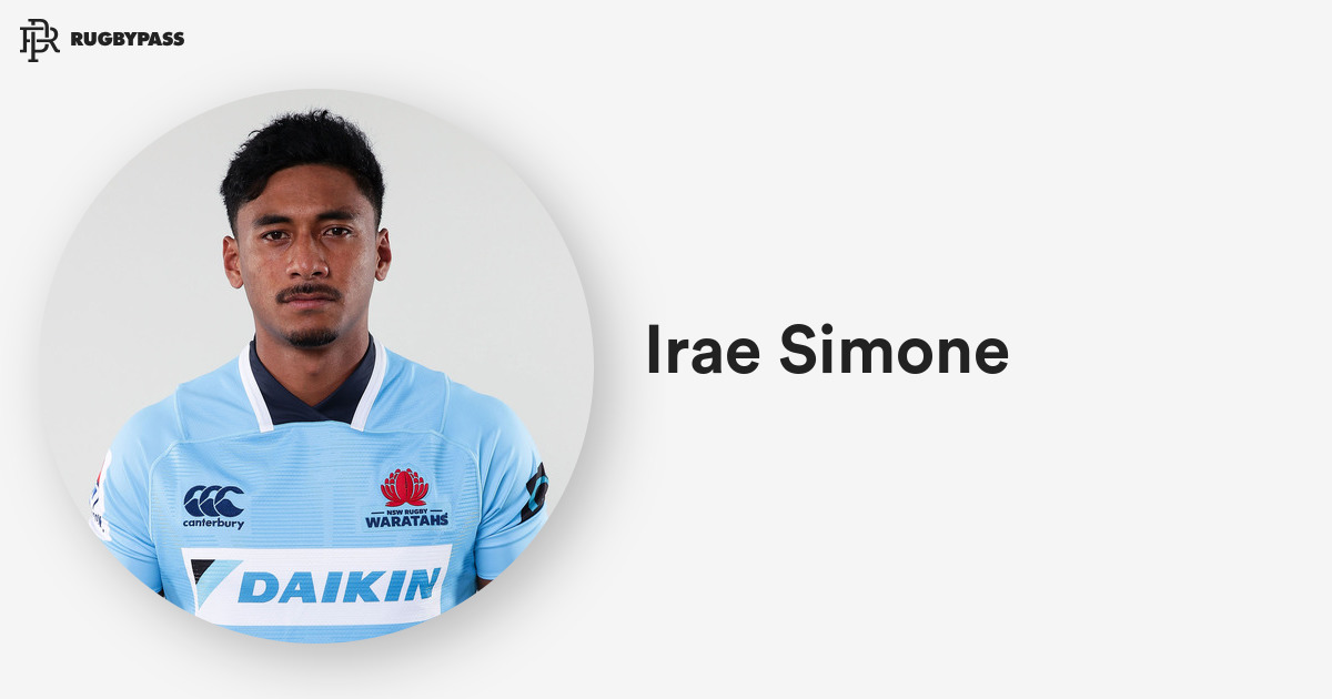 Irae Simone Rugby | Irae Simone News, Stats & Team | RugbyPass