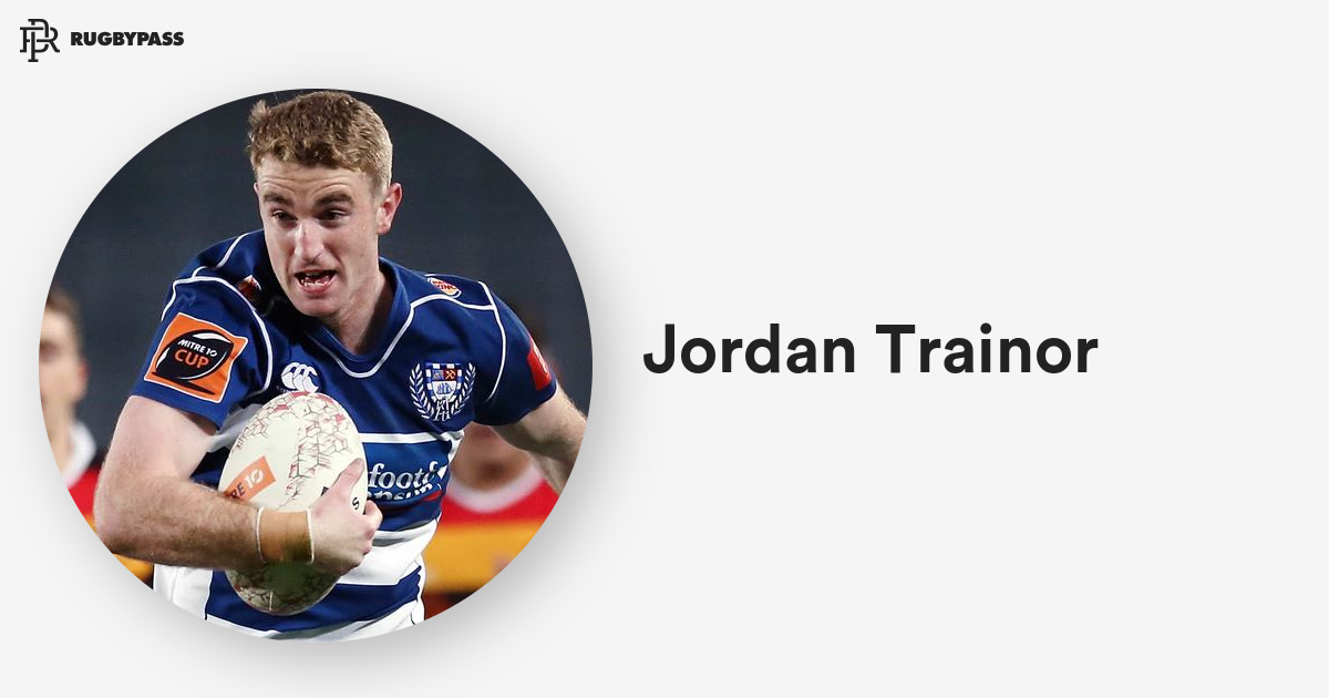 Jordan Trainor Rugby | Jordan Trainor News, Stats & Team | RugbyPass