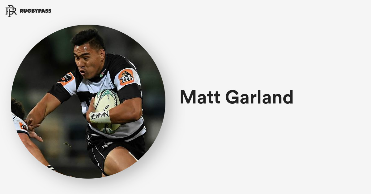 Matt Garland Rugby | Matt Garland News, Stats & Team | RugbyPass