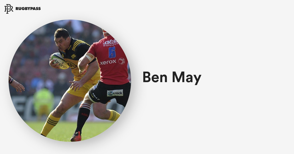 Ben May Rugby | Ben May News, Stats & Team | RugbyPass