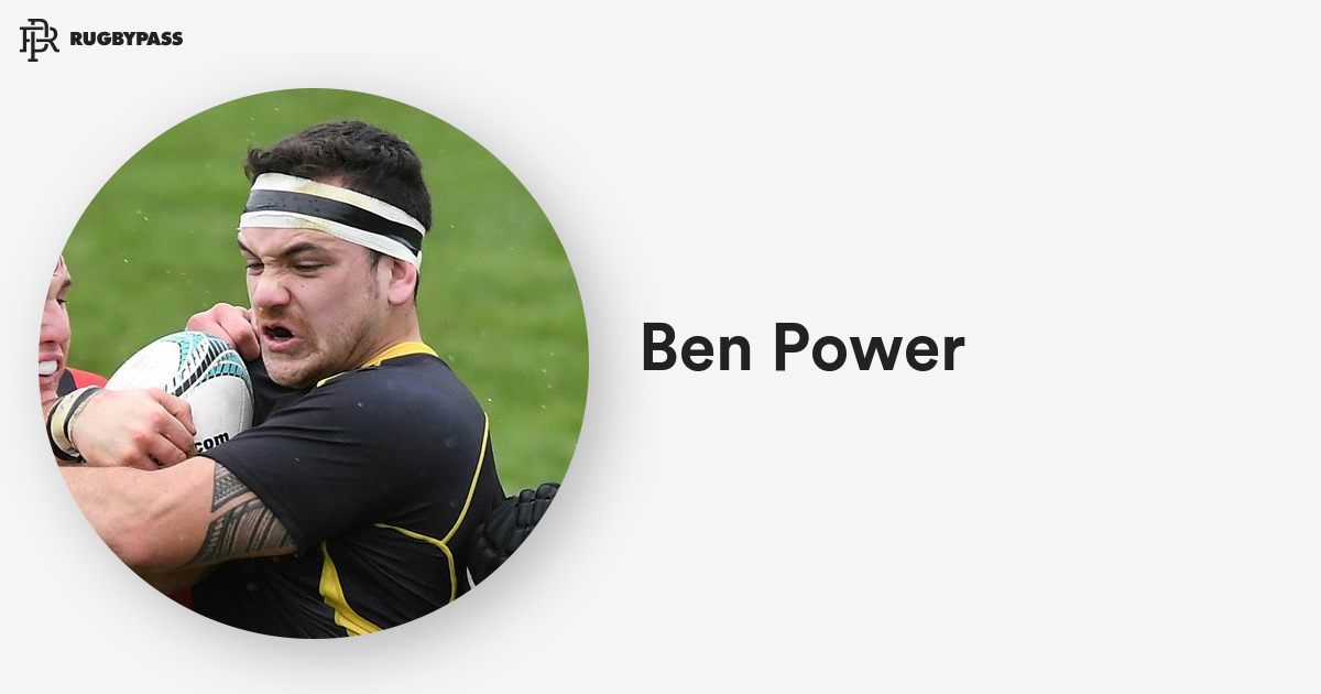 Ben Power Rugby | Ben Power News, Stats & Team | RugbyPass