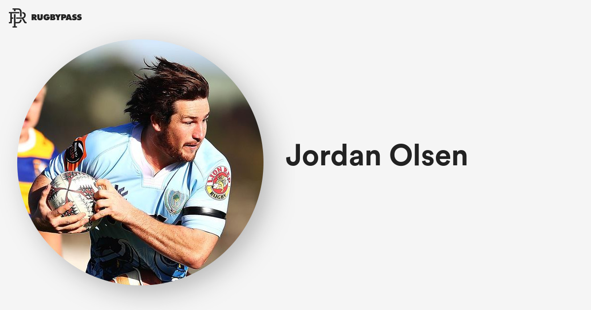 Jordan Olsen Rugby | Jordan Olsen News, Stats & Team | RugbyPass