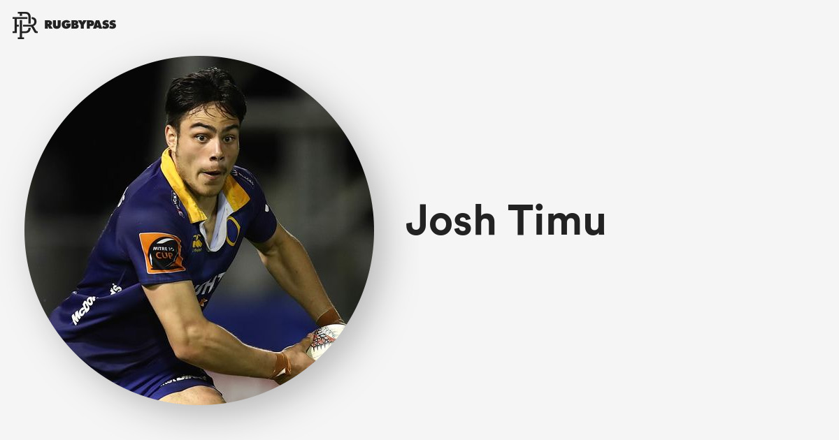 Josh Timu Rugby | Josh Timu News, Stats & Team | RugbyPass