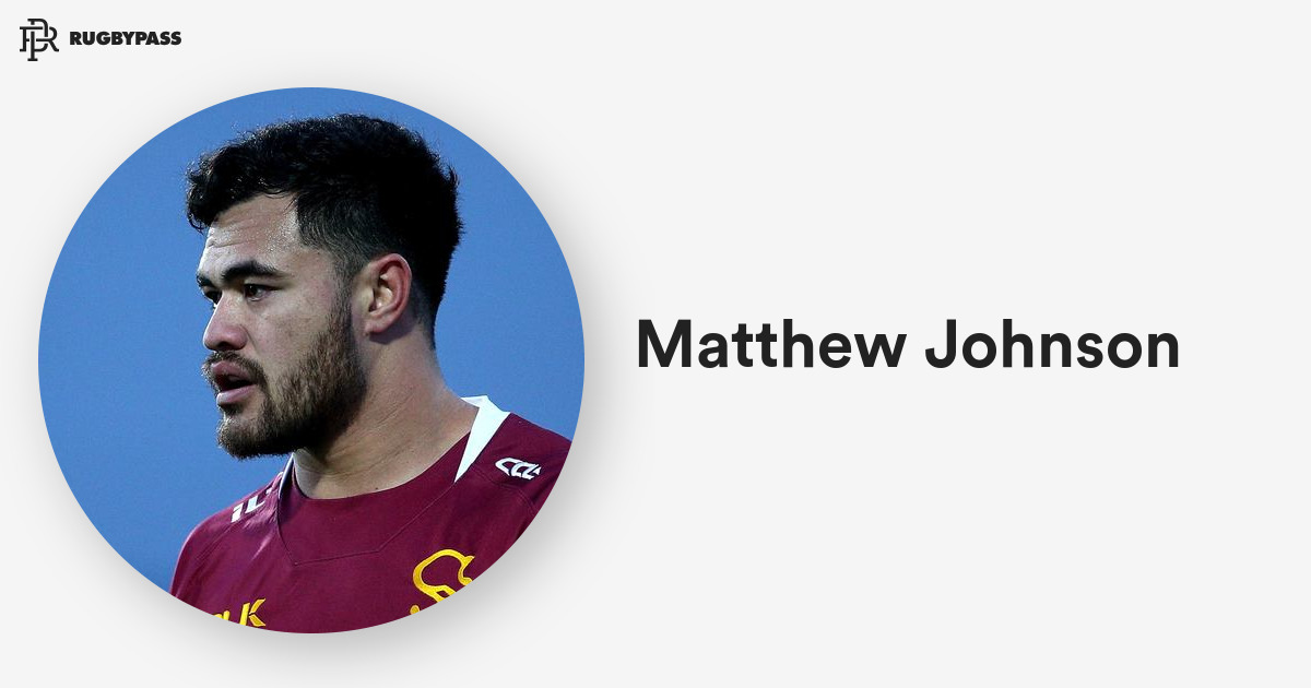Matthew Johnson Rugby | Matthew Johnson News, Stats & Team | RugbyPass