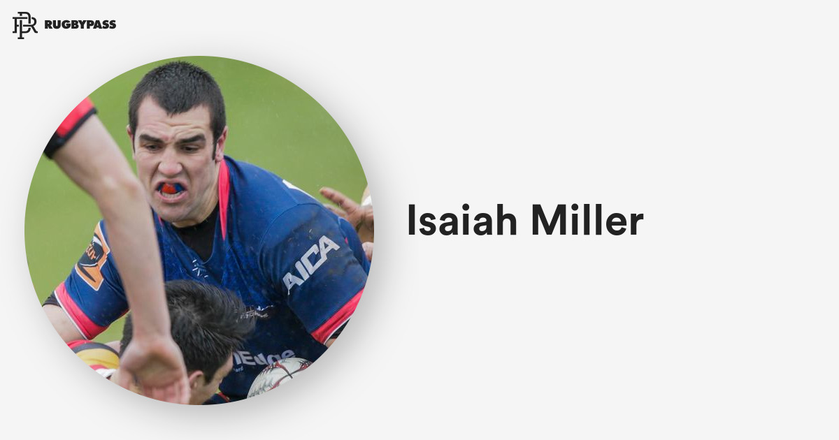 Isaiah Miller Rugby | Isaiah Miller News, Stats & Team | RugbyPass